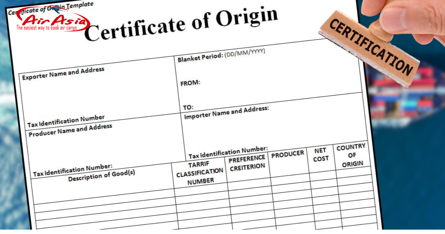 C/O Form D: Chứng nhận xuất xứ ưu đãi trong ASEAN | Booking tải Hàng ...